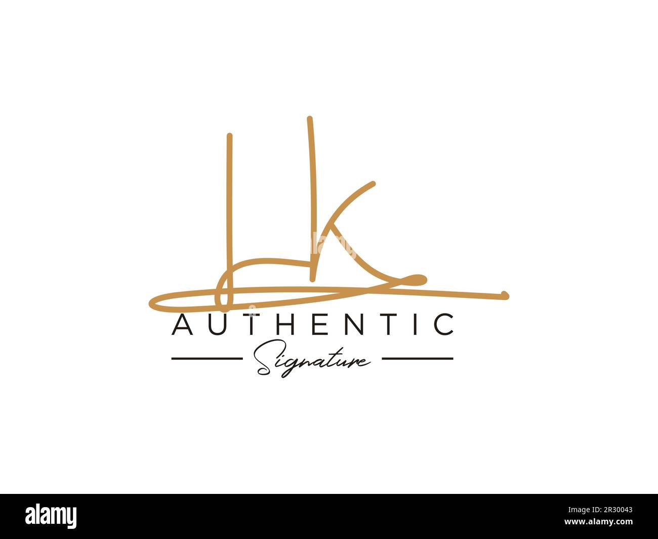 LK Signature Logo Template Vector Stock Vector Image & Art - Alamy