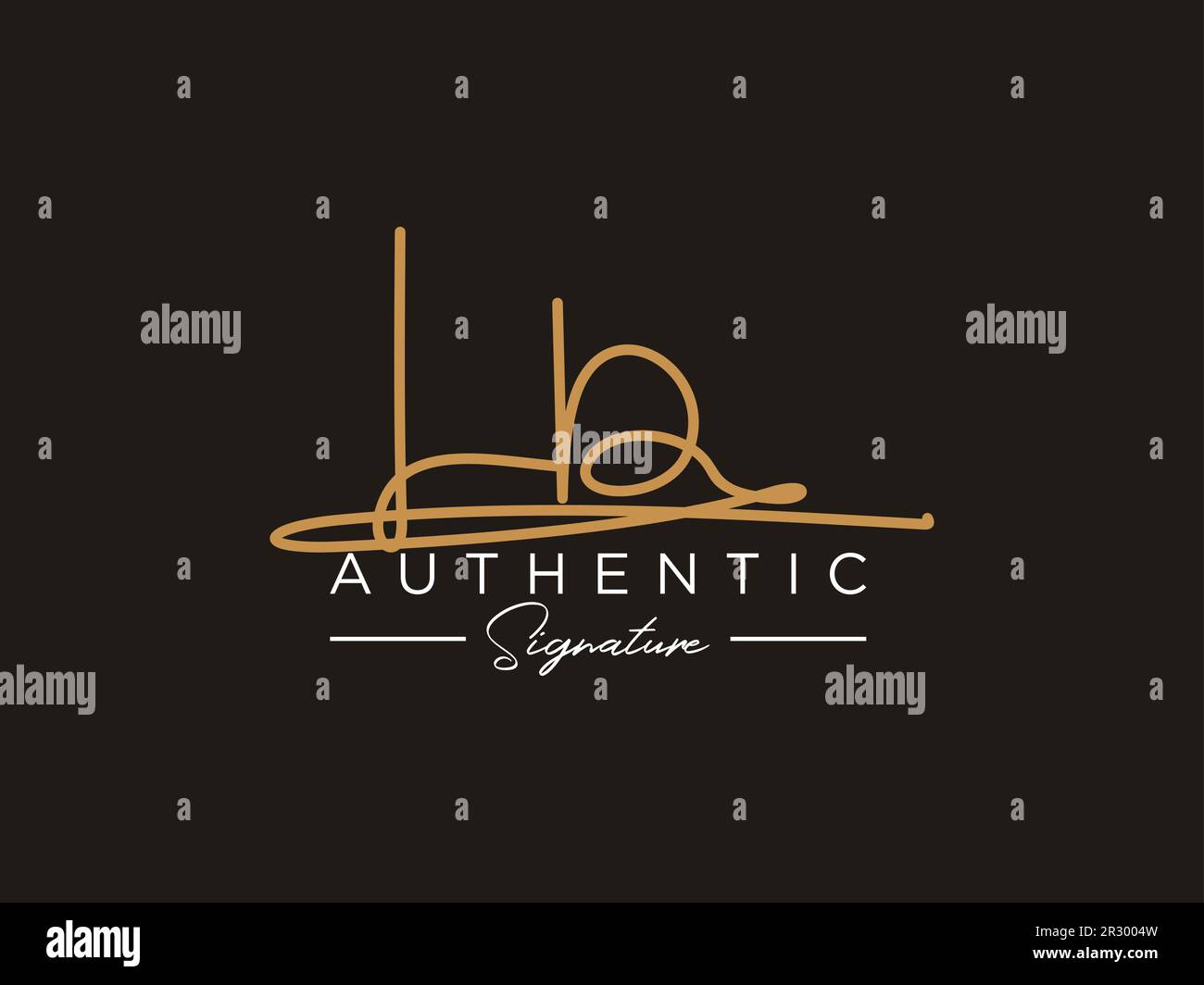 LB Signature Logo Template Vector Stock Vector Image & Art - Alamy