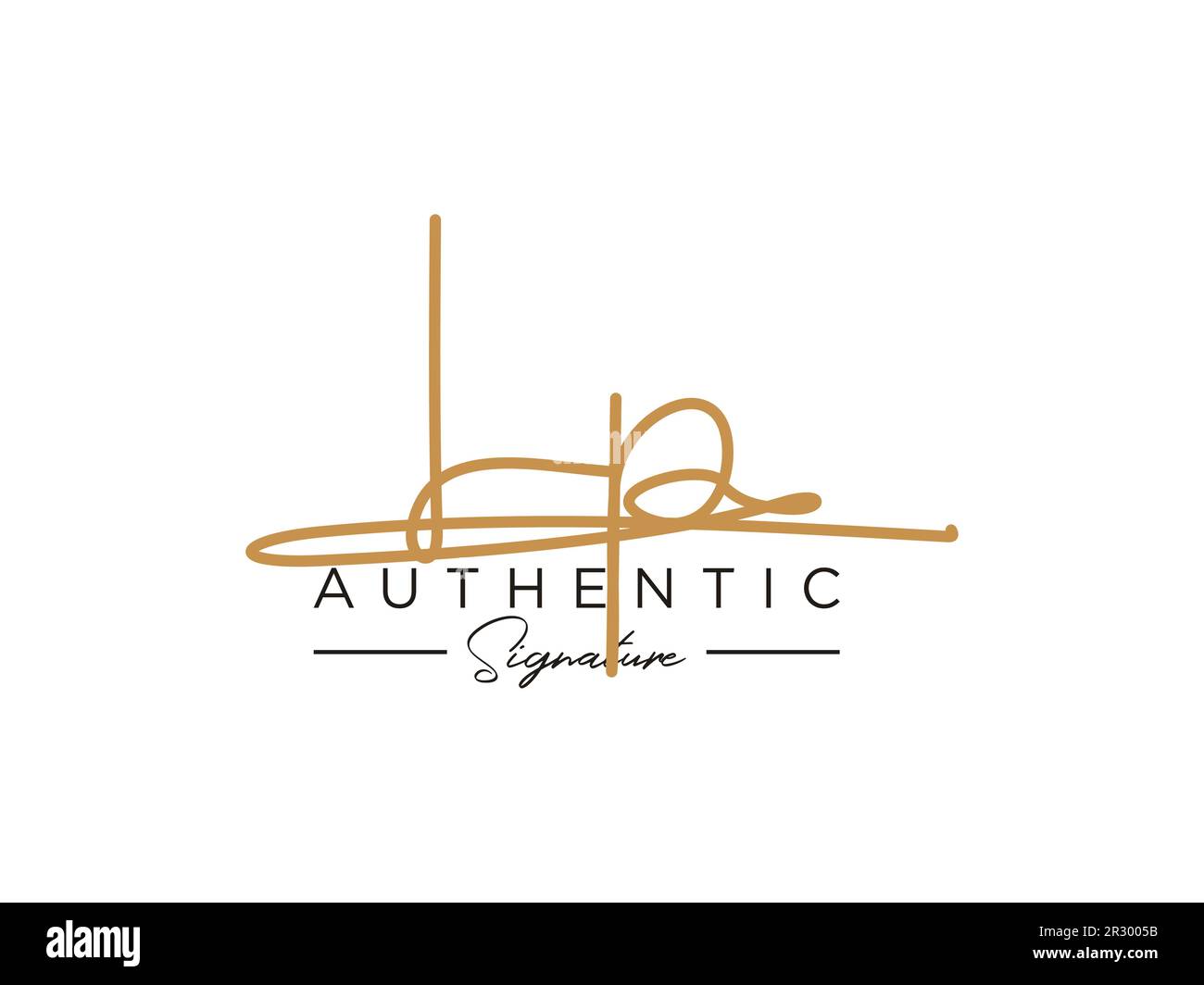 LP Signature Logo Template Vector Stock Vector Image & Art - Alamy