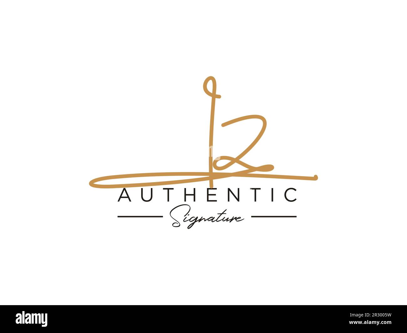 IZ Signature Logo Template Vector Stock Vector Image & Art - Alamy
