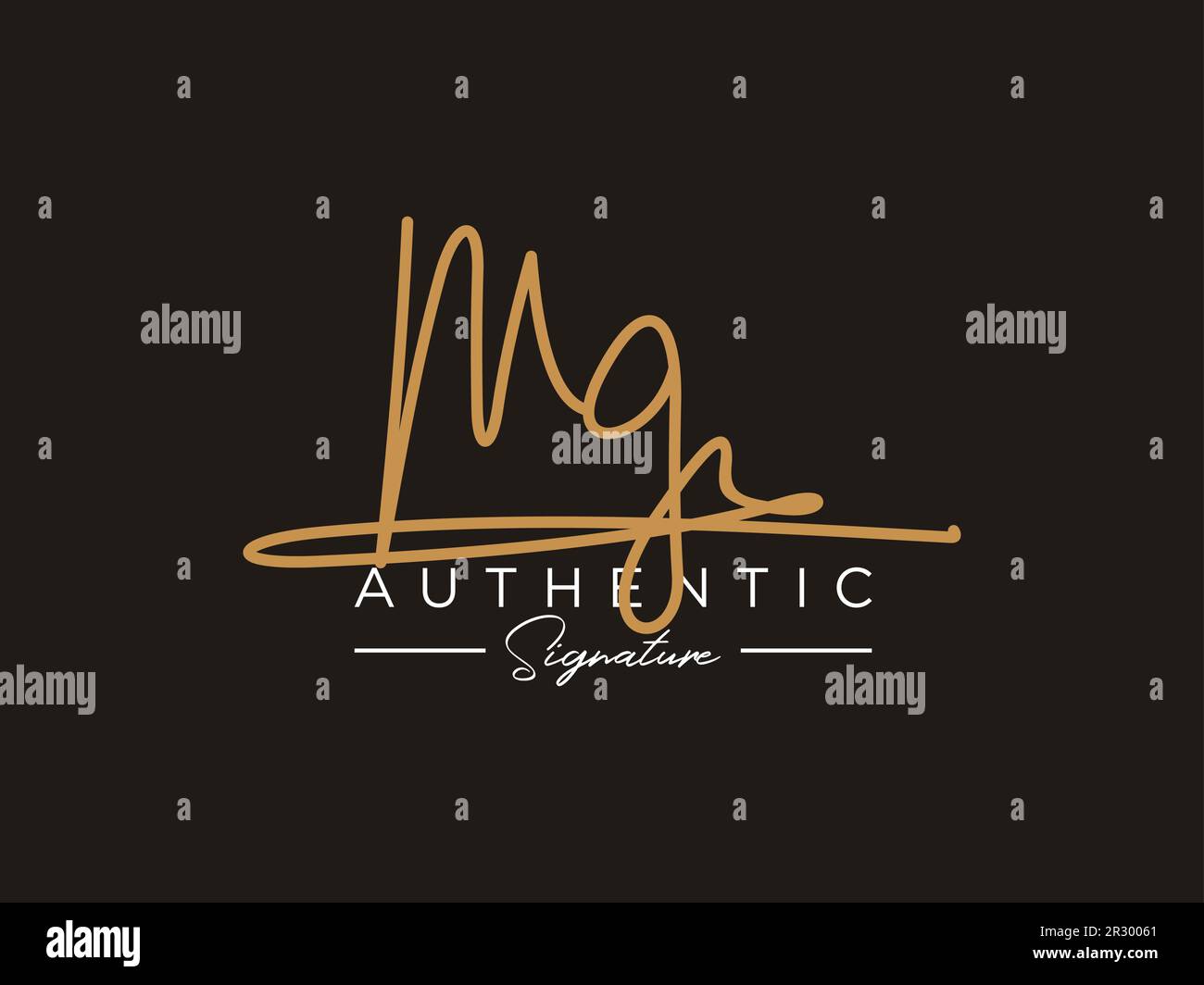 MG Signature Logo Template Vector Stock Vector Image & Art - Alamy