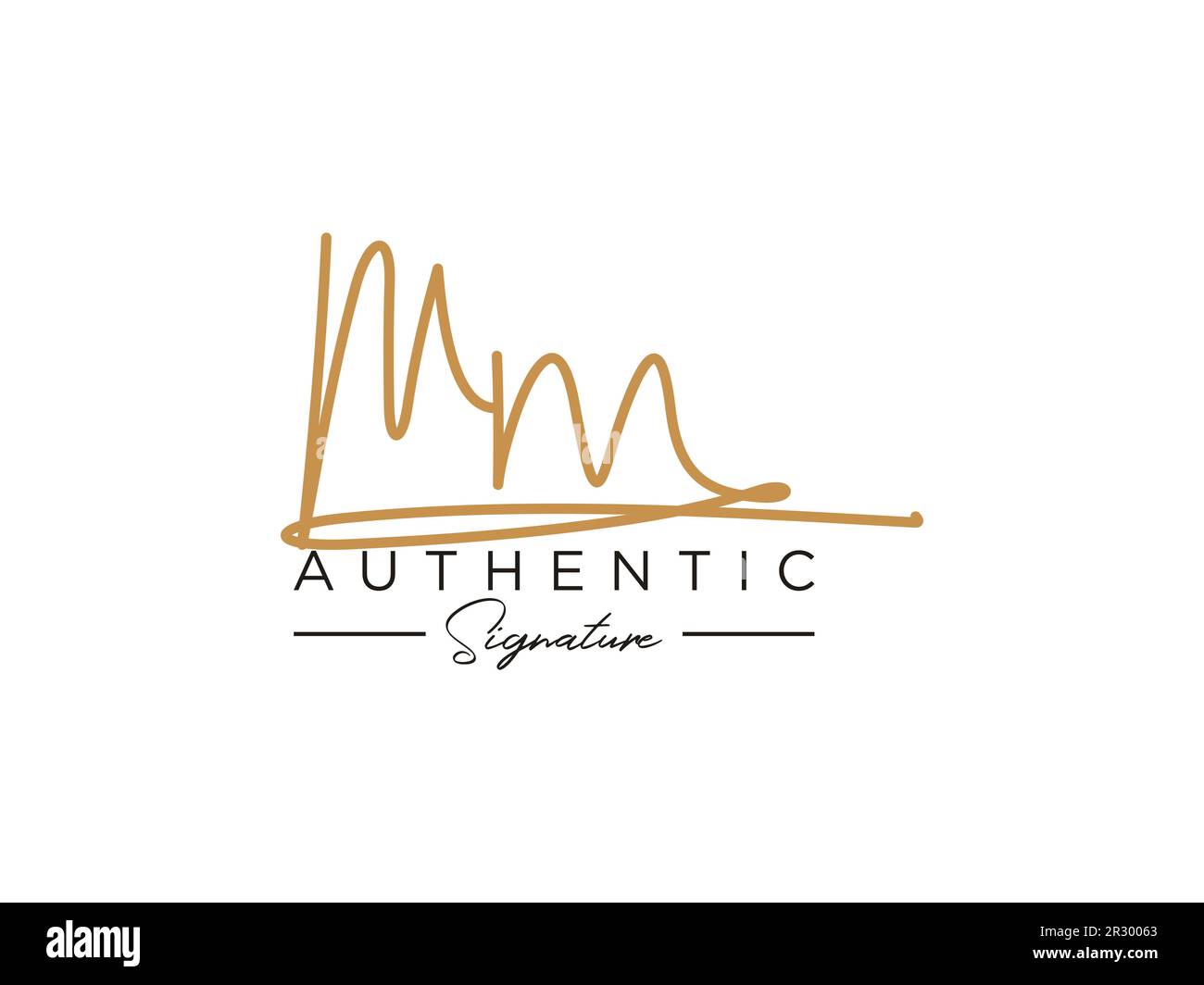 MM Signature Logo Template Vector Stock Vector Image & Art - Alamy
