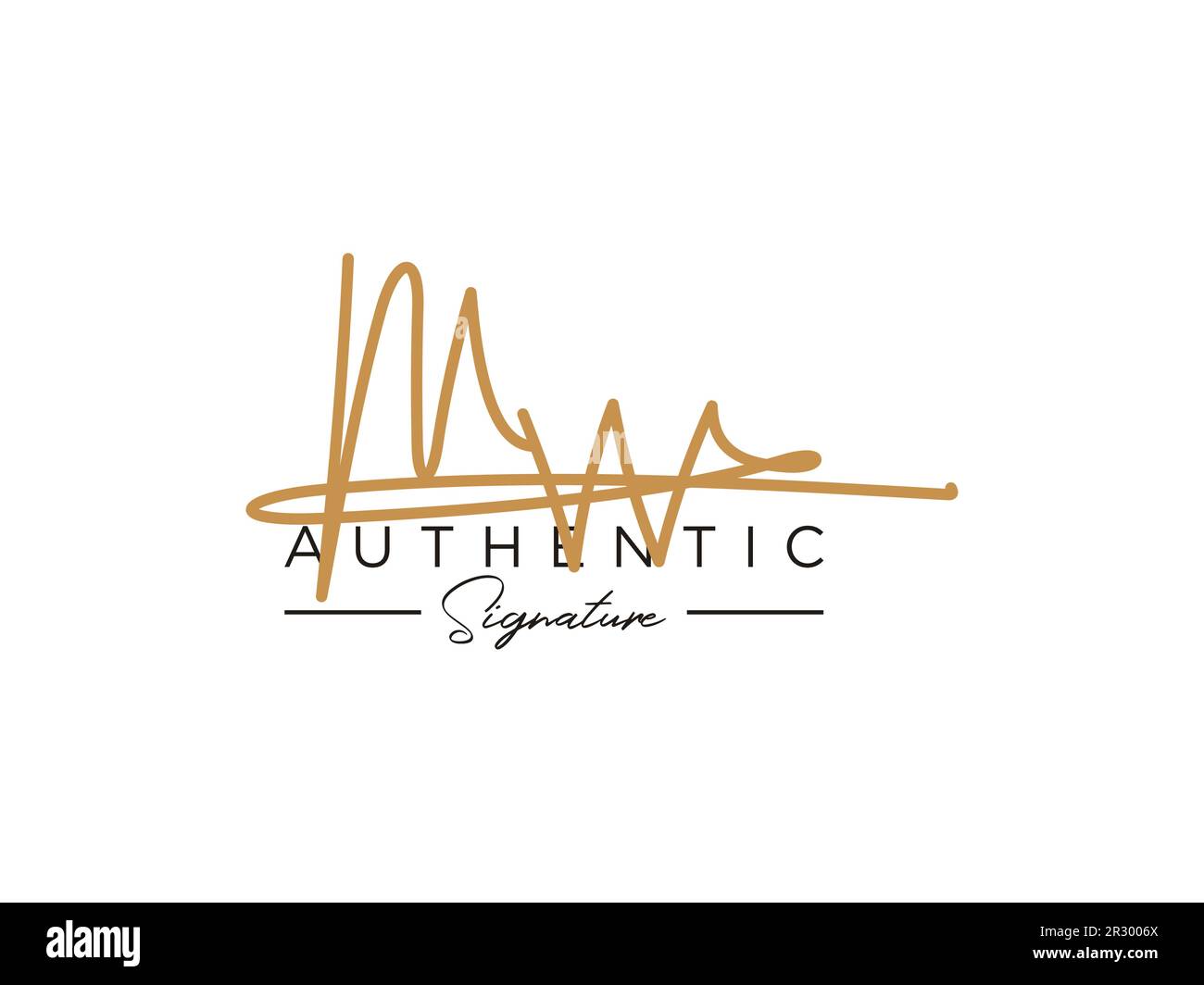 MW Signature Logo Template Vector Stock Vector Image & Art - Alamy