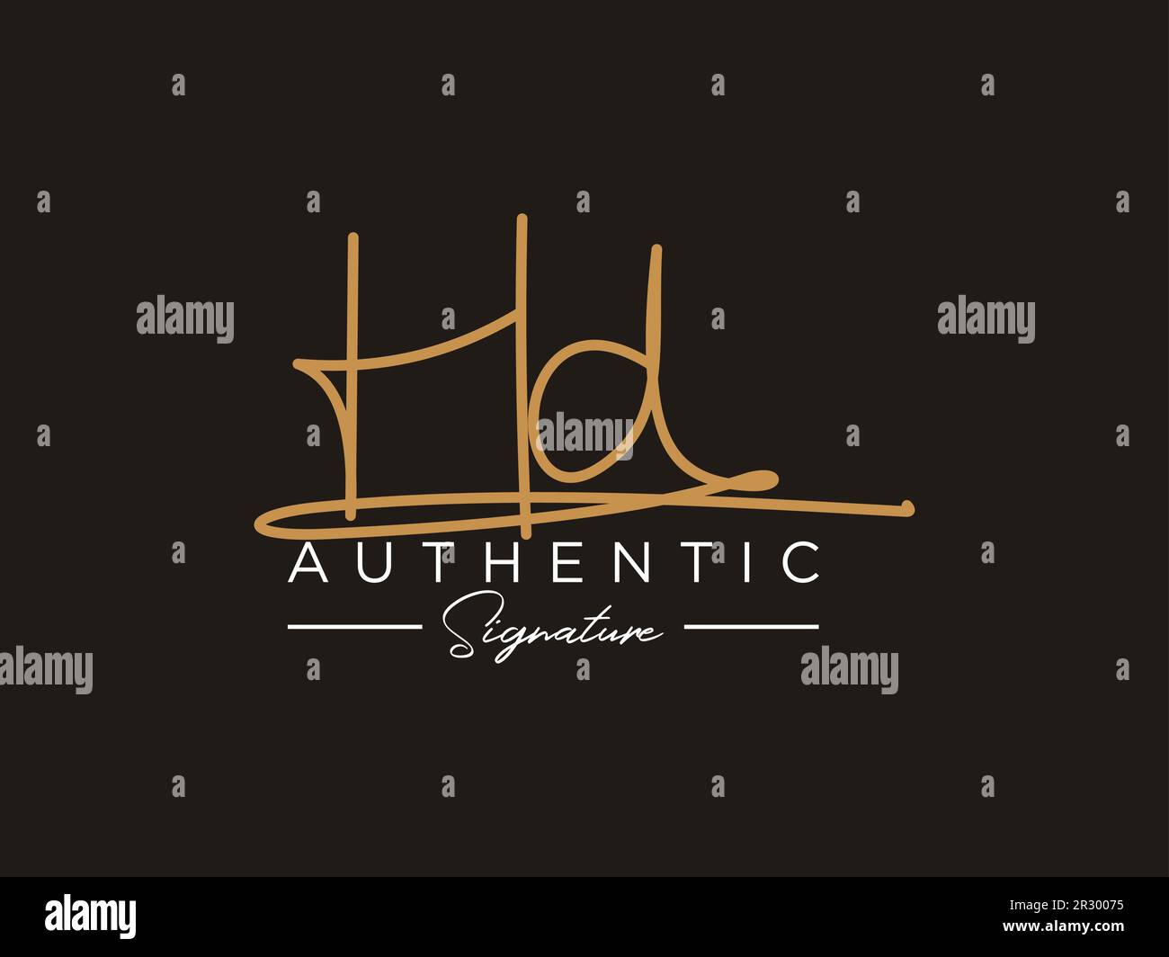 HD Signature Logo Template Vector Stock Vector Image & Art - Alamy