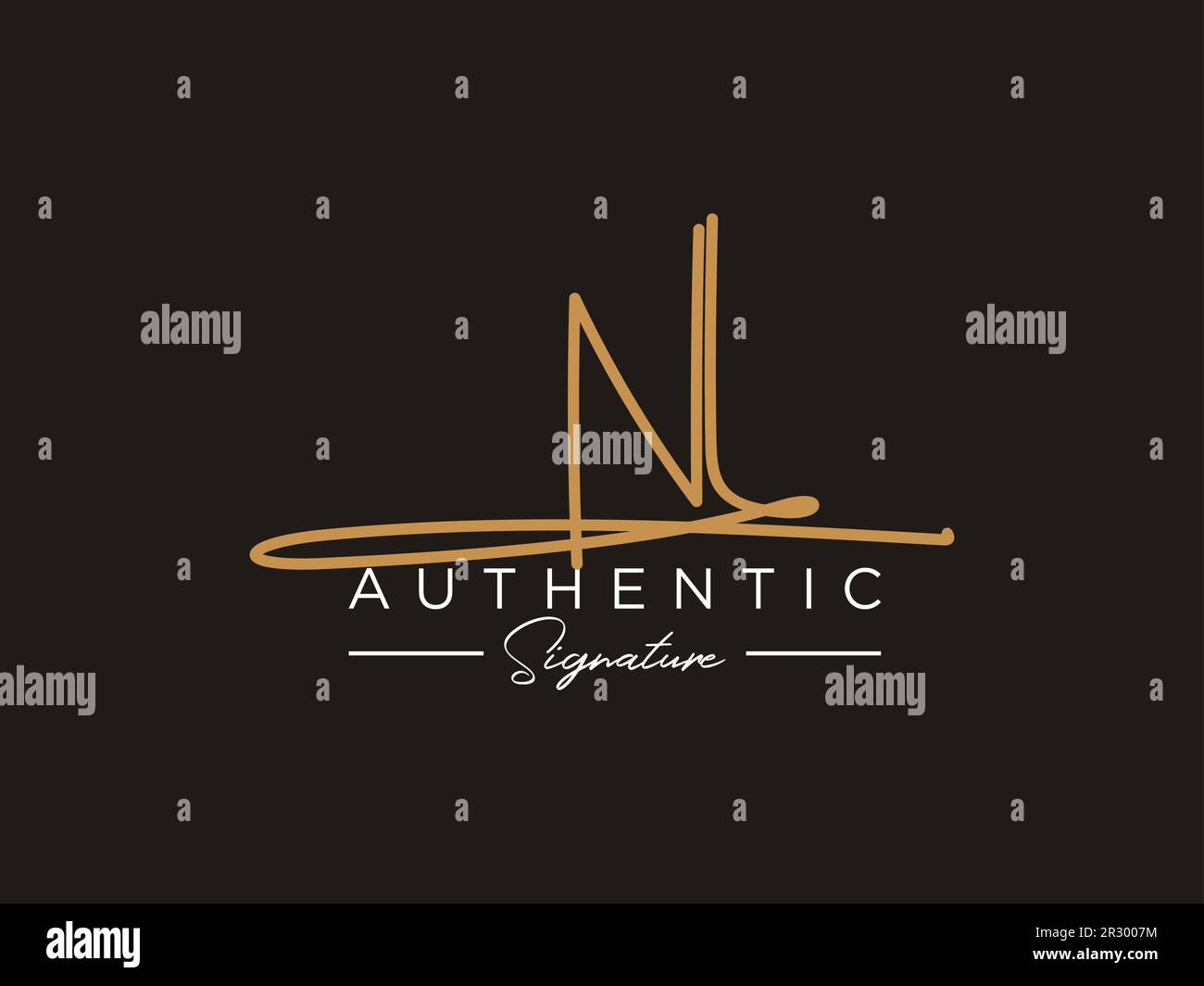 Nl modern logo Stock Vector Images - Alamy