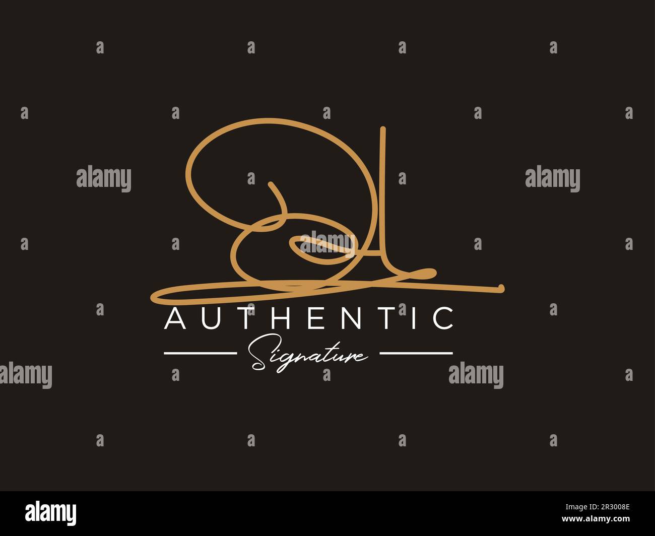 OL Signature Logo Template Vector Stock Vector Image & Art - Alamy