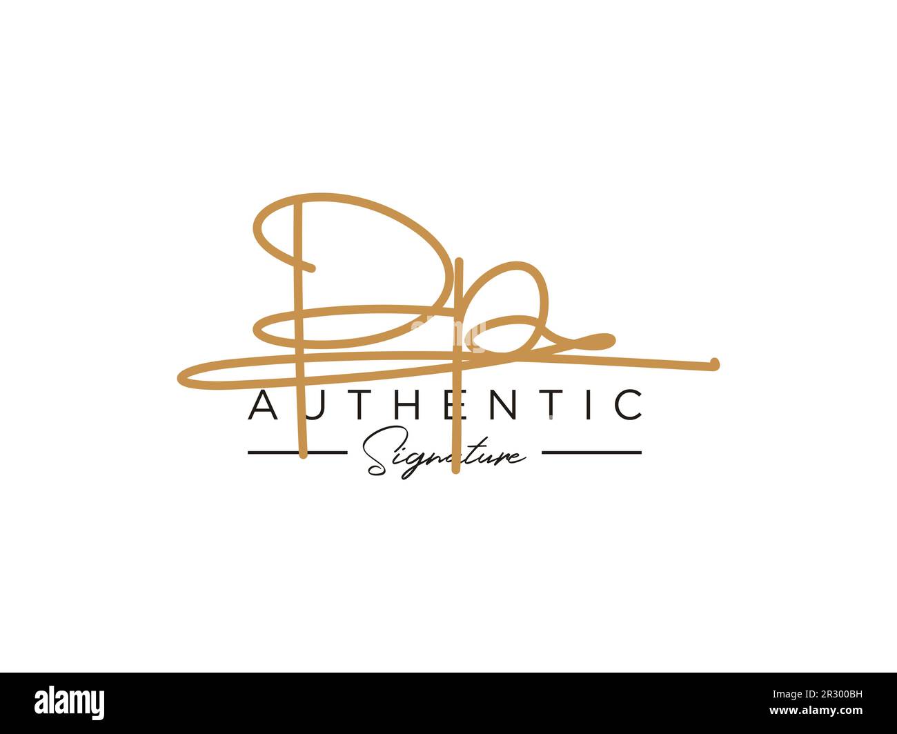 PP Signature Logo Template Vector Stock Vector Image & Art - Alamy