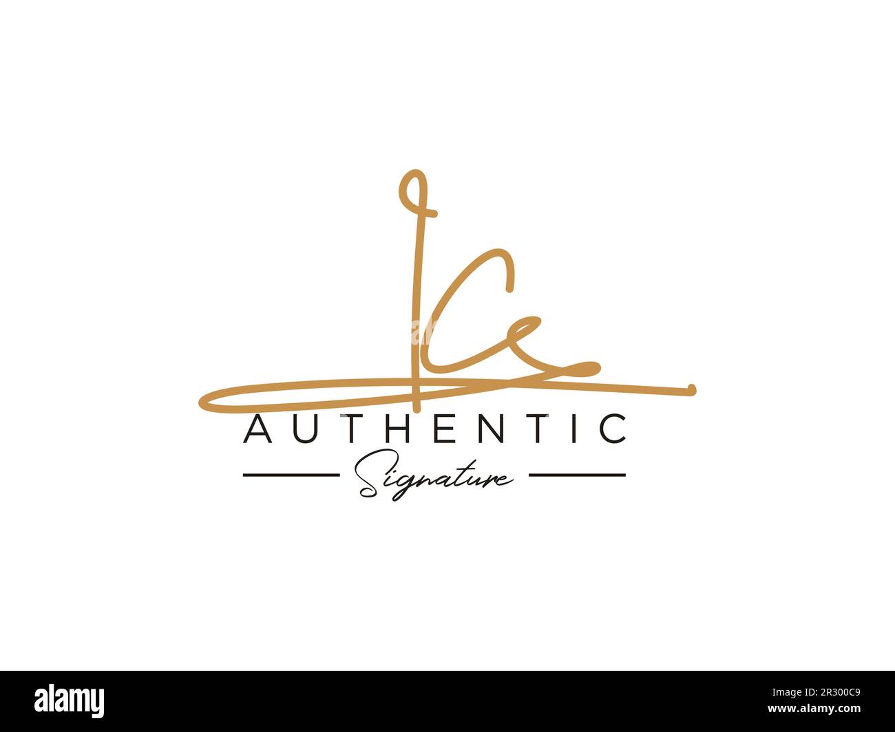 IC Signature Logo Template Vector Stock Vector Image & Art - Alamy