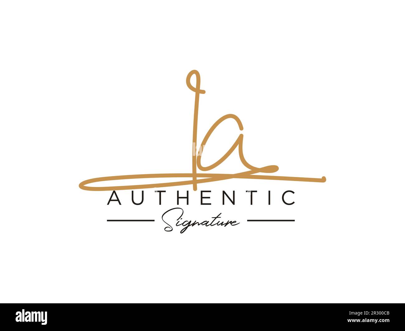 IA Signature Logo Template Vector Stock Vector Image & Art - Alamy