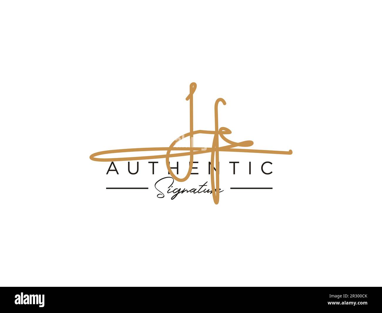 JF Signature Logo Template Vector Stock Vector Image & Art - Alamy