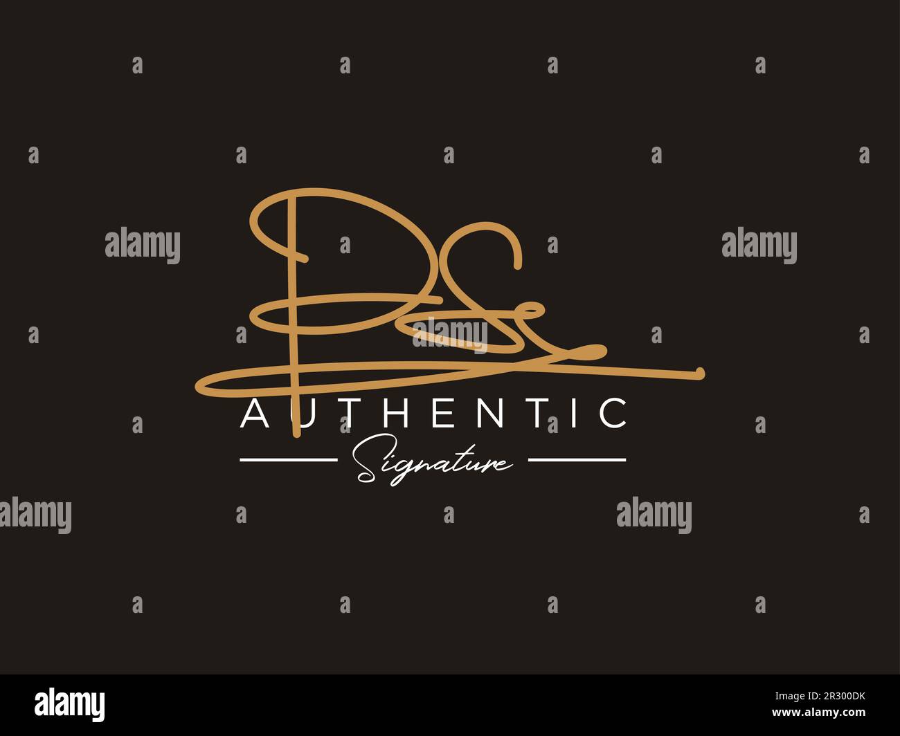 Ps letter logo vector vectors hi-res stock photography and images - Alamy