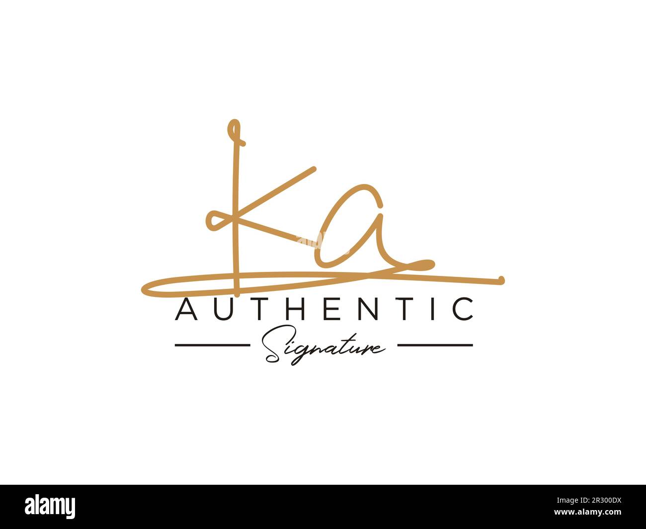 KA Signature Logo Template Vector Stock Vector Image & Art - Alamy
