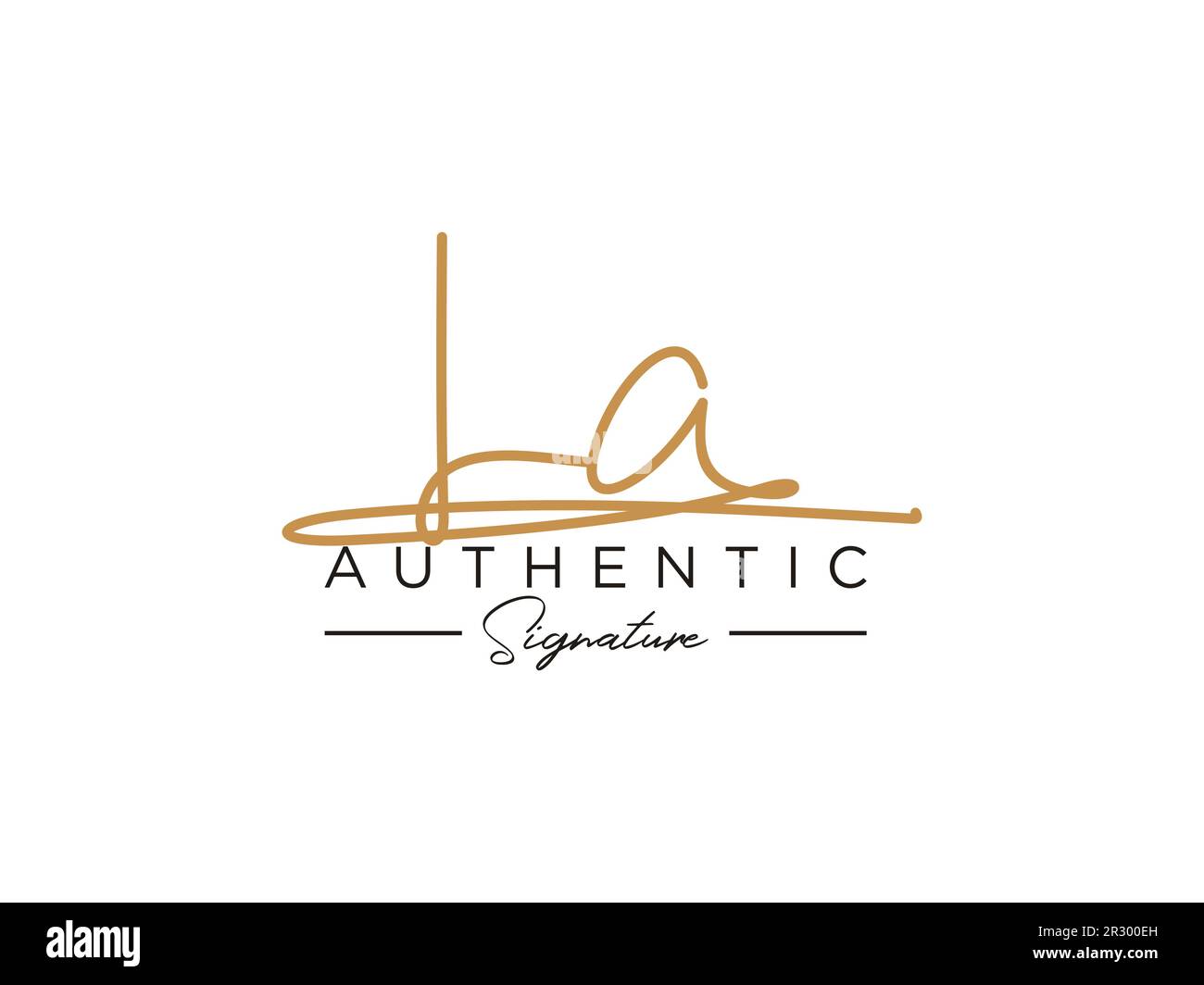 LA Signature Logo Template Vector Stock Vector Image & Art - Alamy