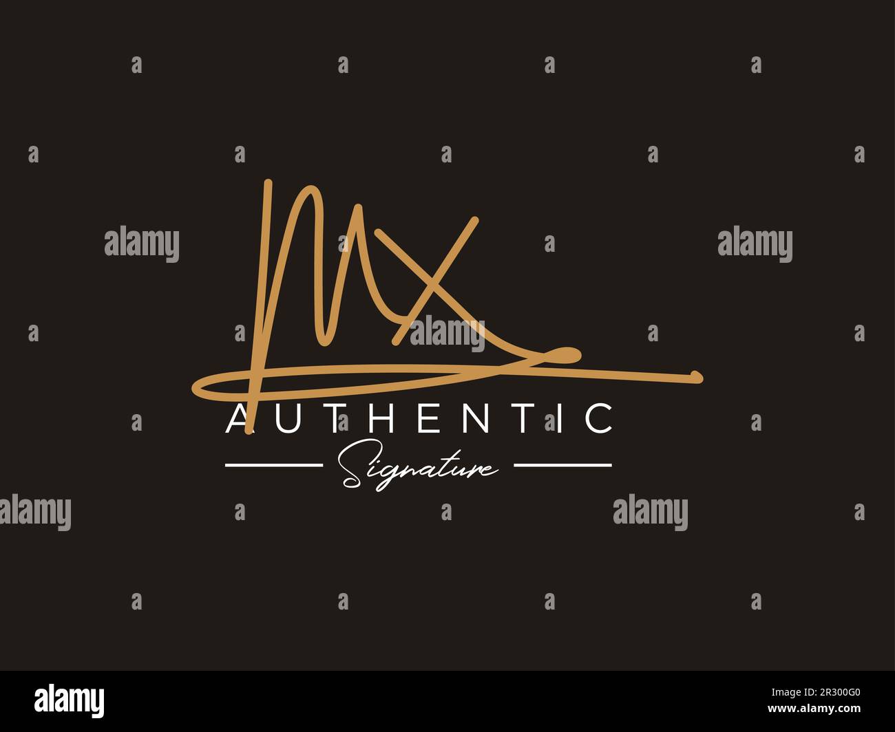 MX Signature Logo Template Vector Stock Vector Image & Art - Alamy