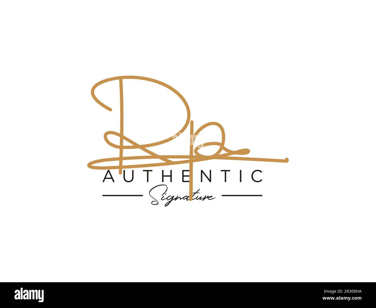RP Signature Logo Template Vector Stock Vector Image & Art - Alamy