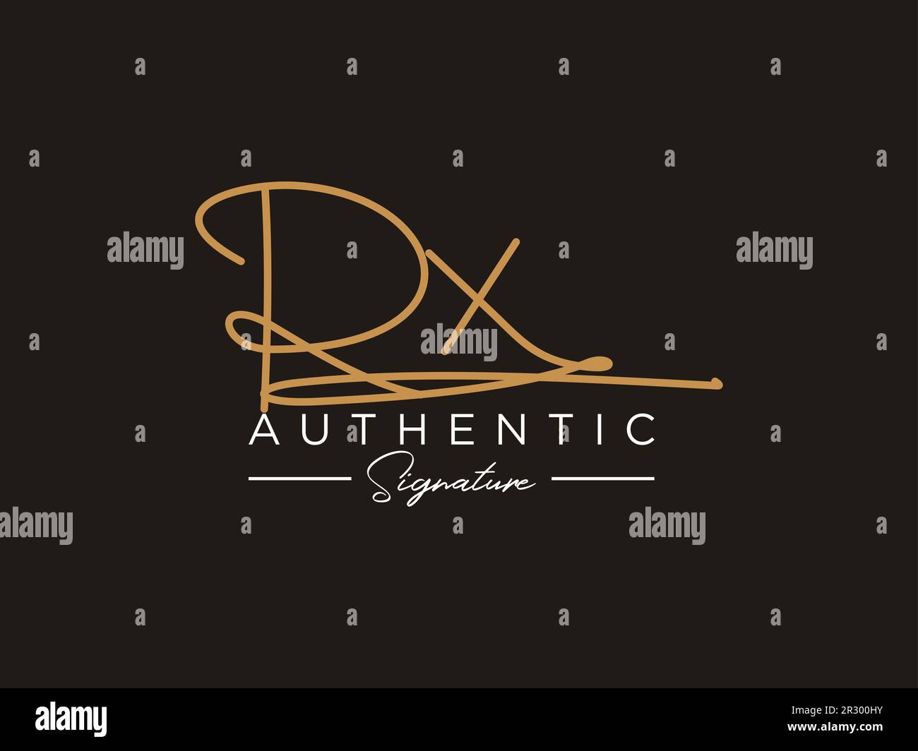 RX Signature Logo Template Vector Stock Vector Image & Art - Alamy