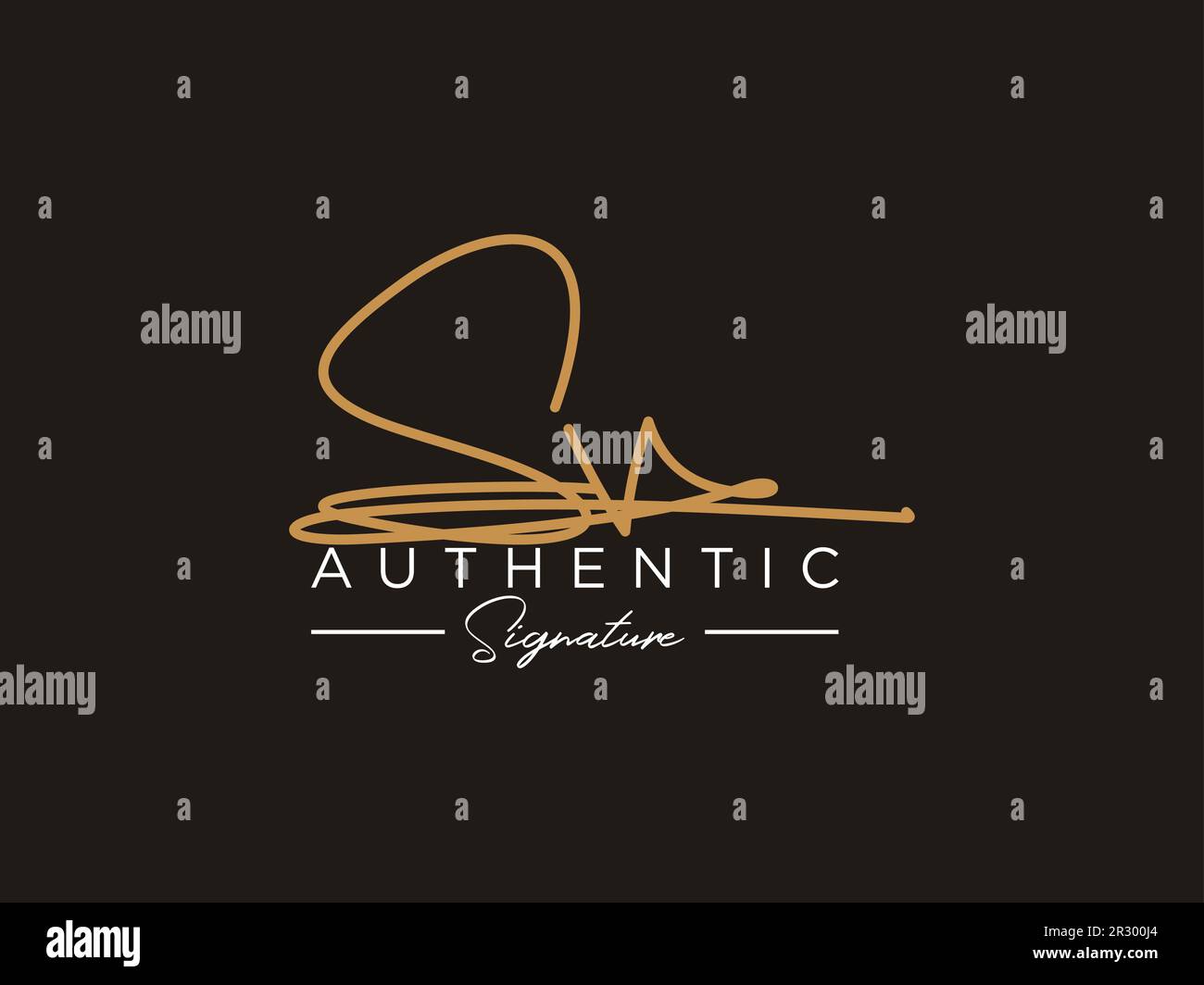 SV Signature Logo Template Vector Stock Vector Image & Art - Alamy