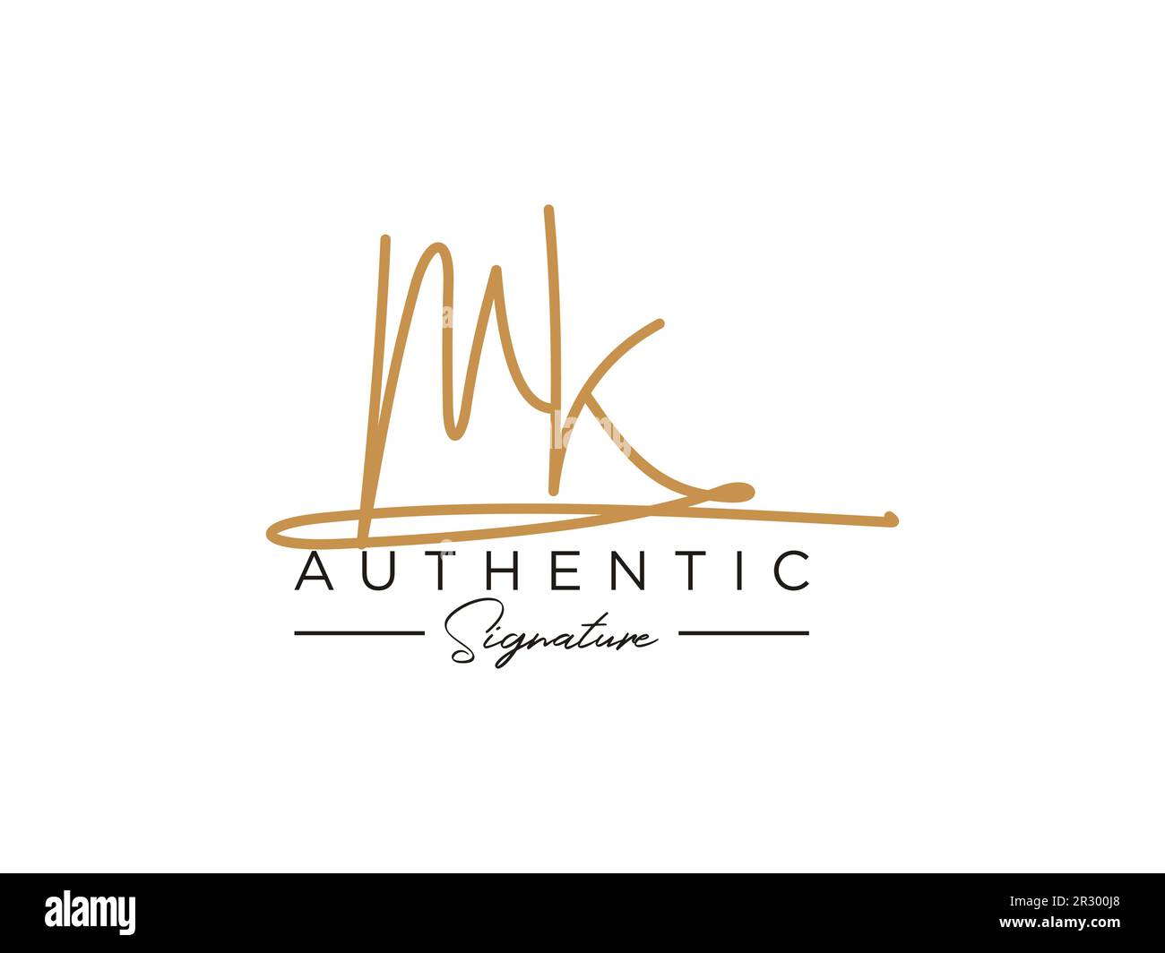 MK Signature Logo Template Vector Stock Vector Image & Art - Alamy