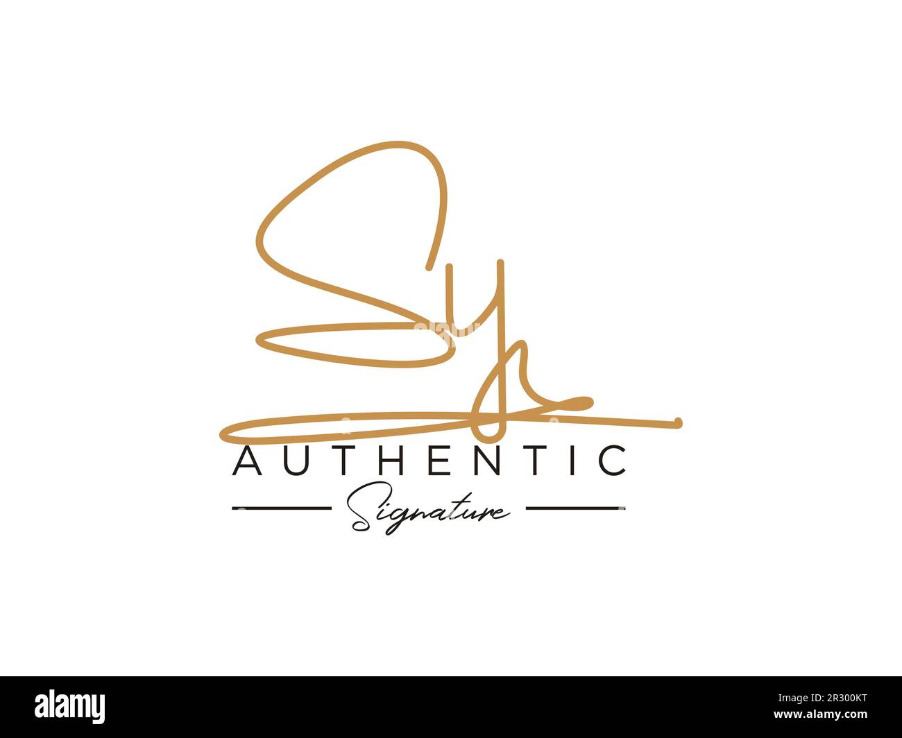 SY Signature Logo Template Vector Stock Vector Image & Art - Alamy