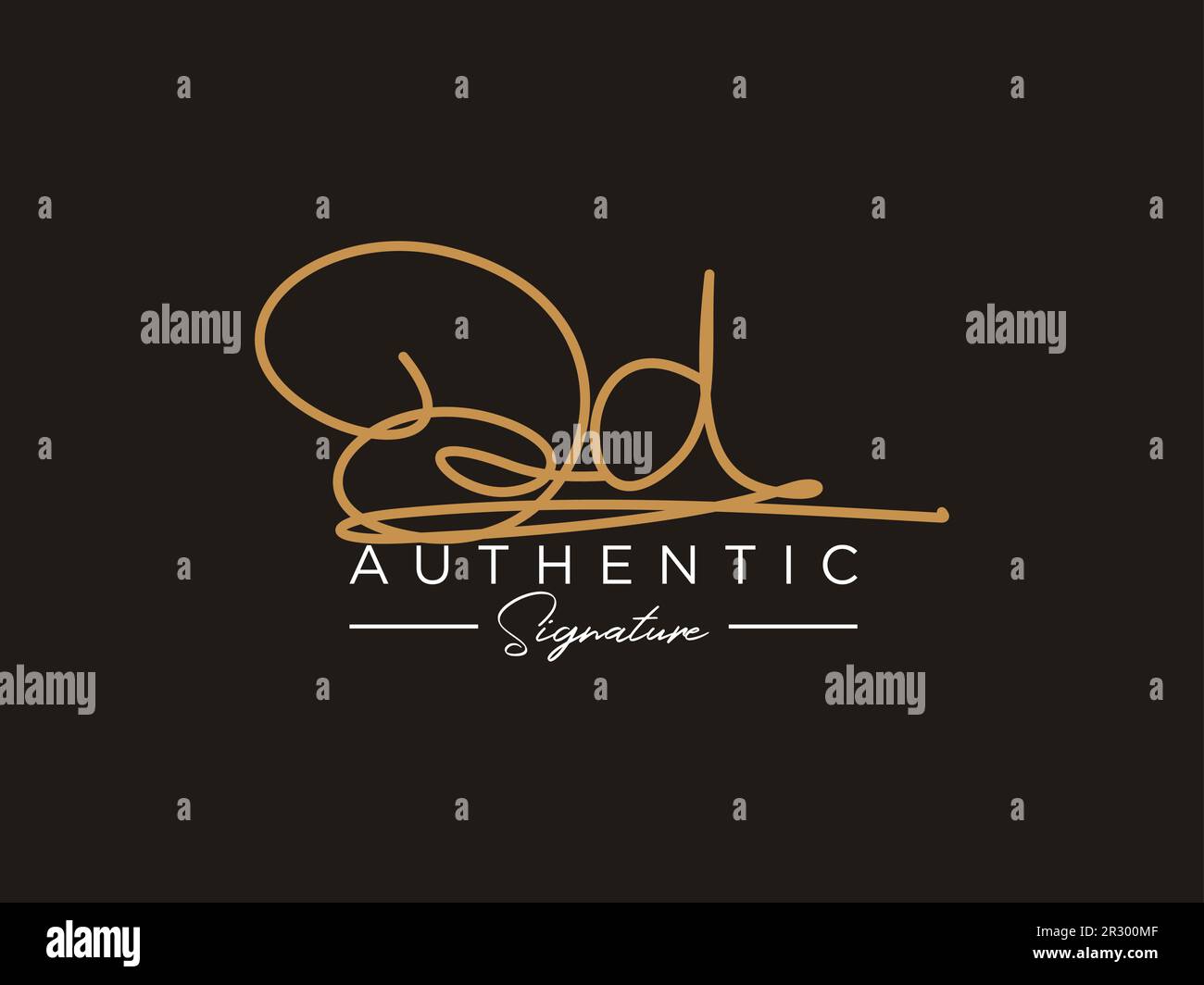 OD Signature Logo Template Vector Stock Vector Image & Art - Alamy