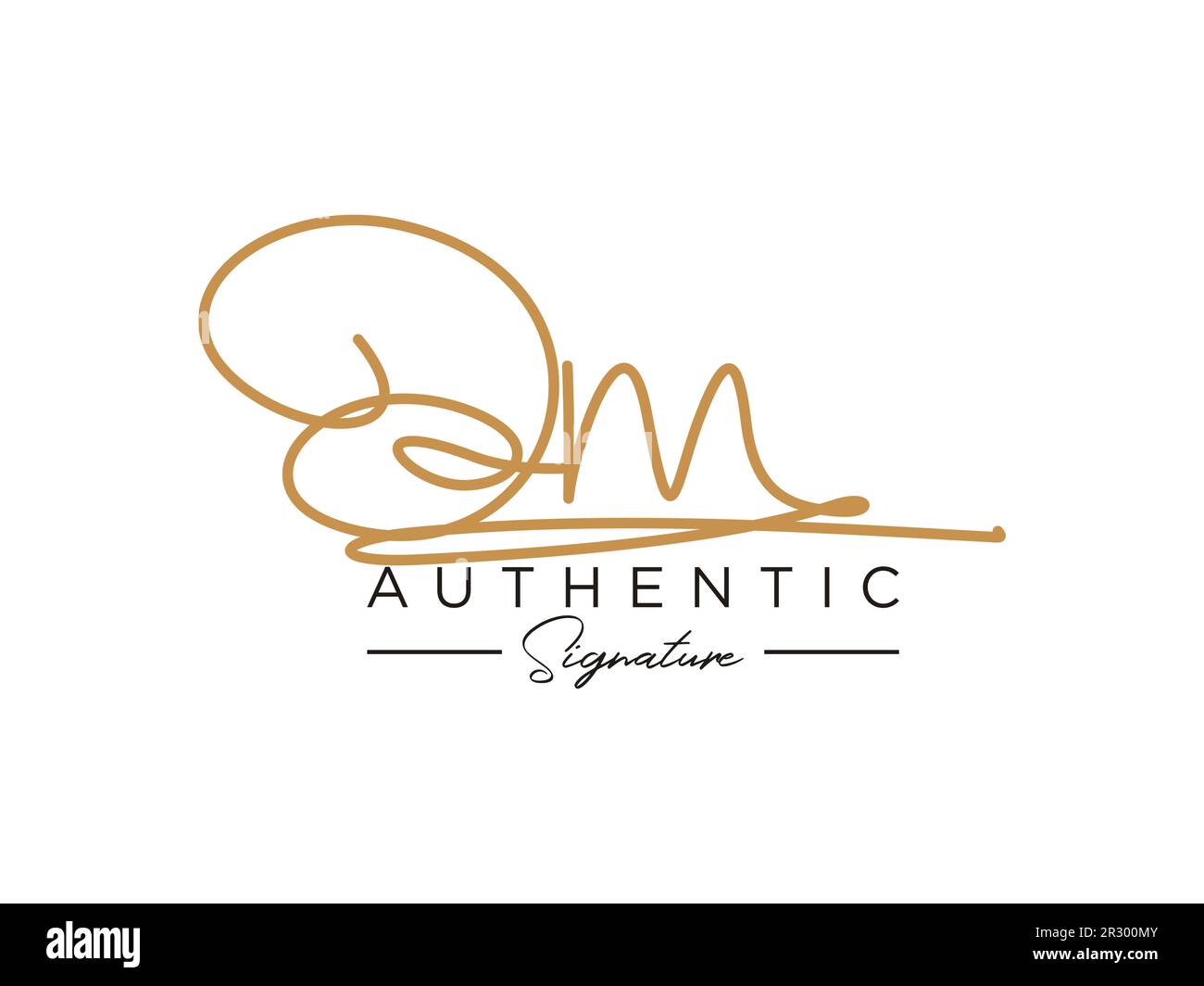 OM Signature Logo Template Vector Stock Vector Image & Art - Alamy