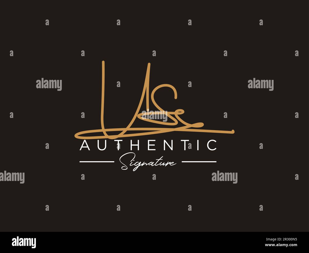 US Signature Logo Template Vector Stock Vector Image & Art - Alamy