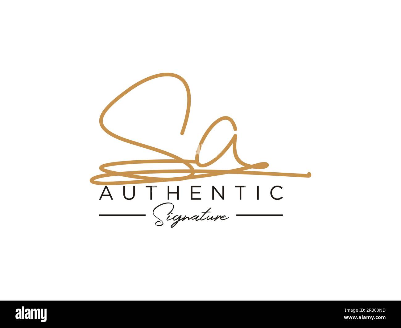 SA Signature Logo Template Vector Stock Vector Image & Art - Alamy