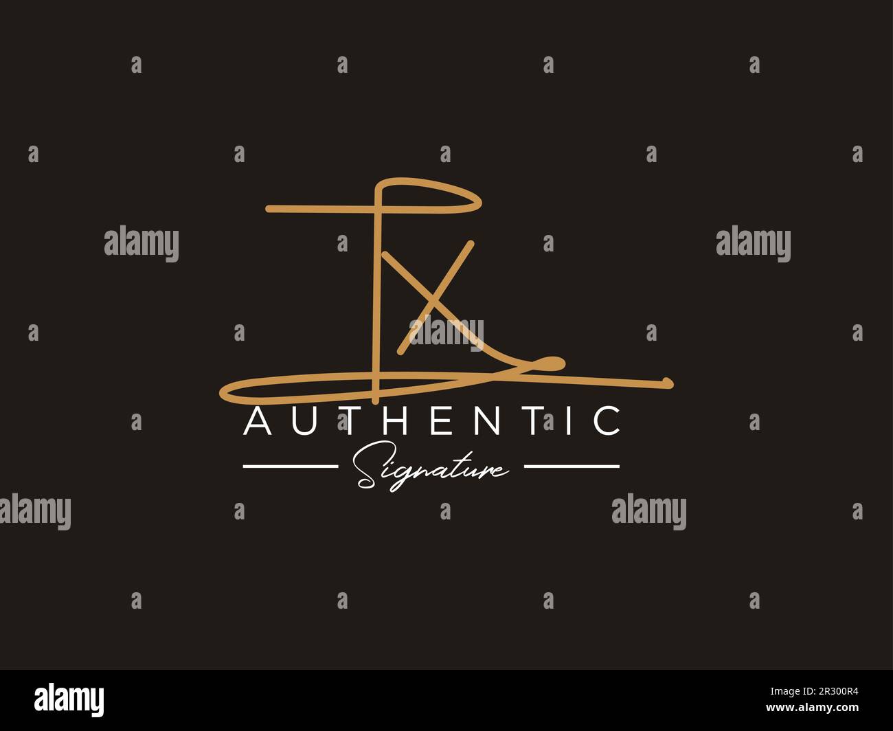 TX Signature Logo Template Vector Stock Vector Image & Art - Alamy