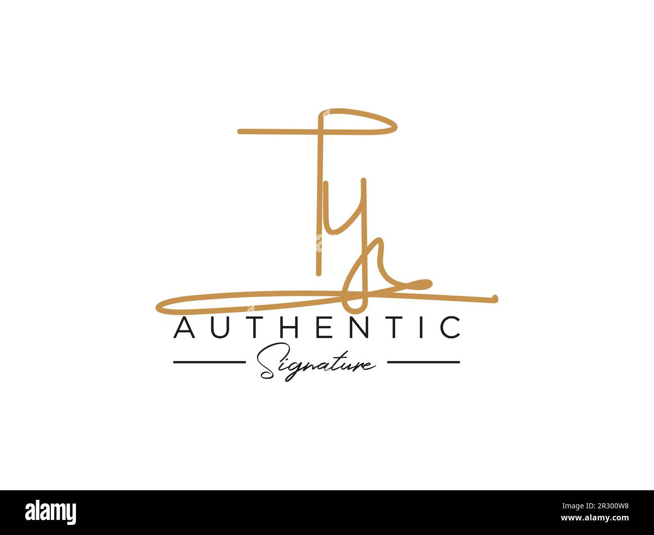 TY Signature Logo Template Vector Stock Vector Image & Art - Alamy