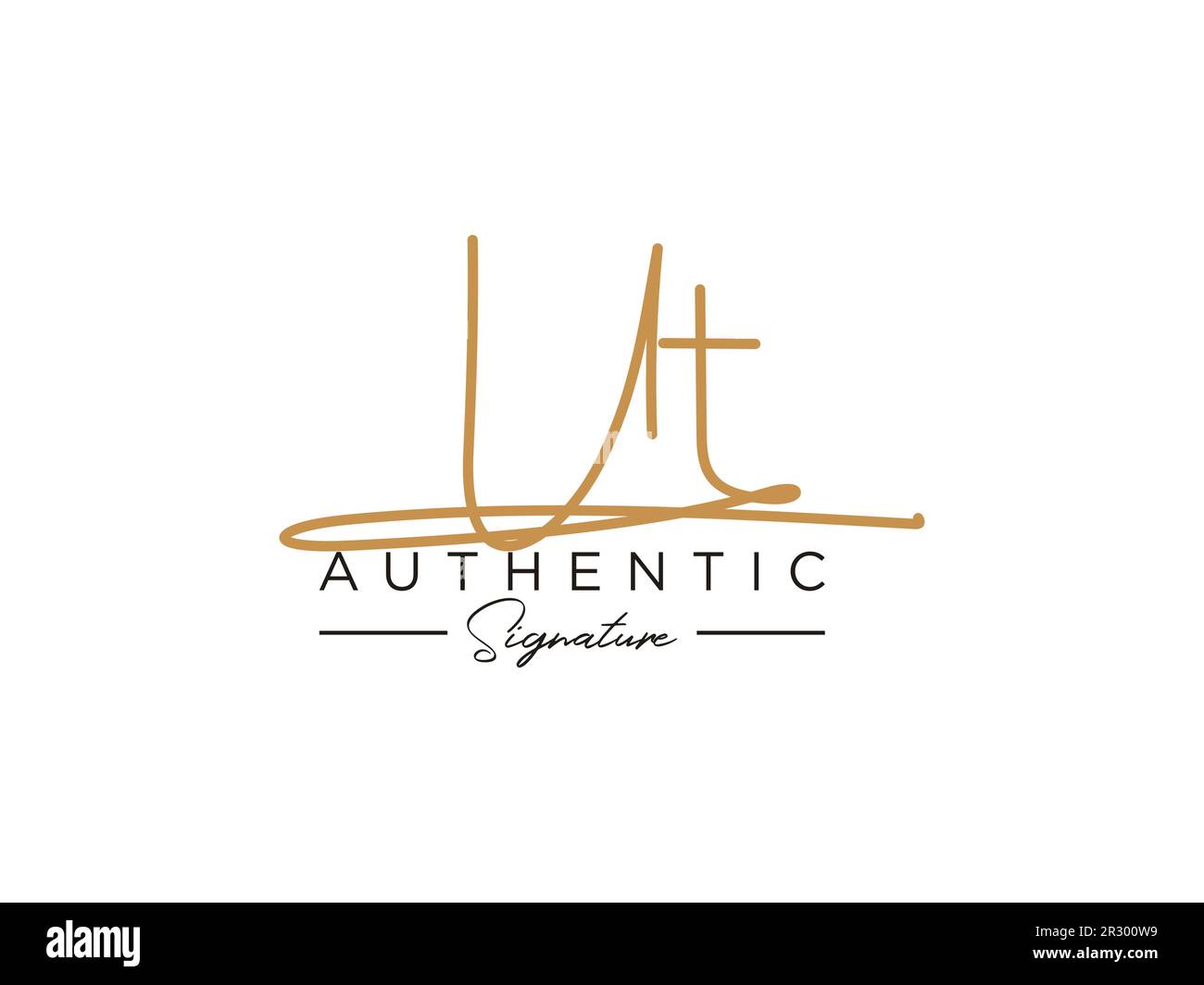UT Signature Logo Template Vector Stock Vector Image & Art - Alamy
