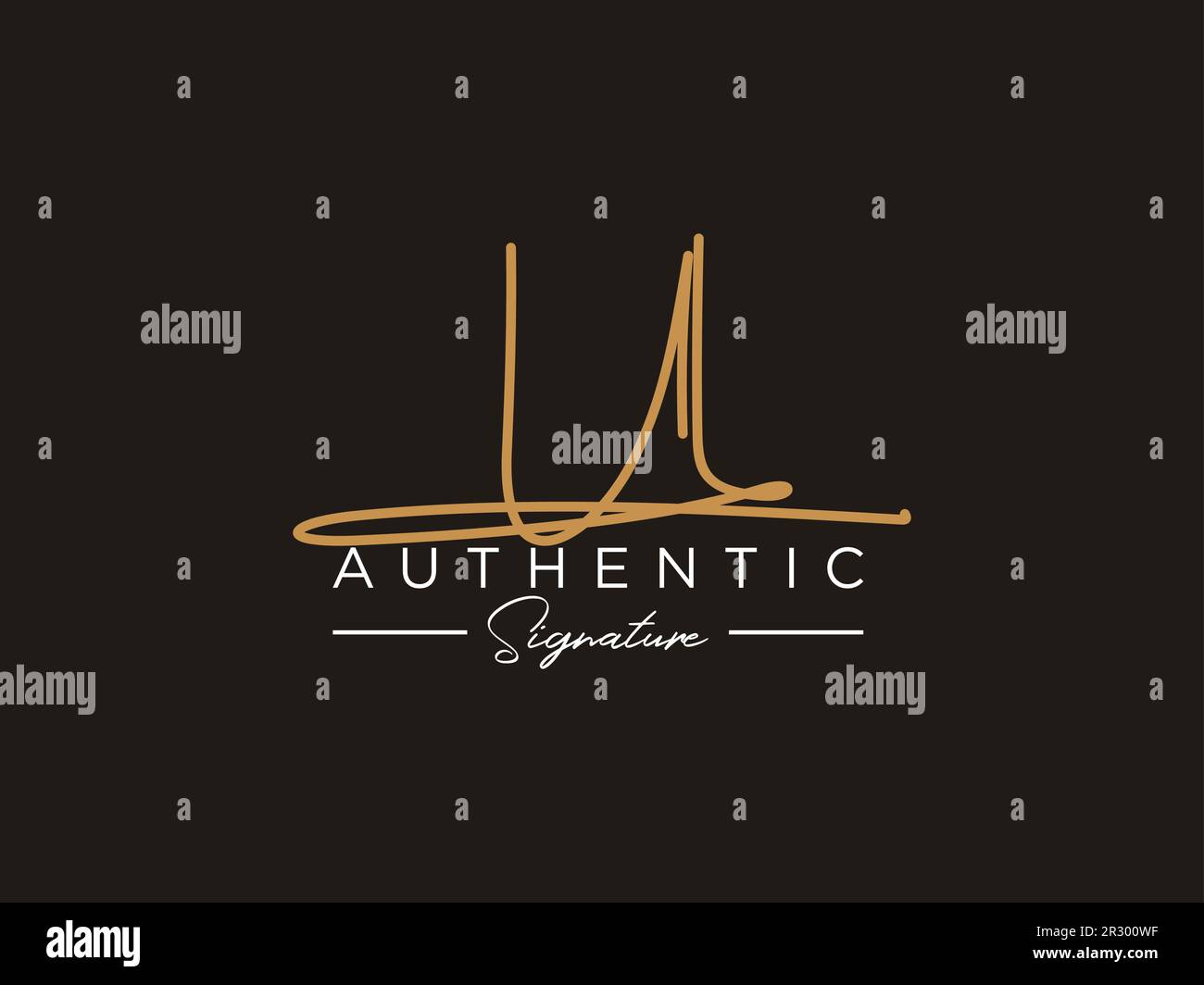 UL Signature Logo Template Vector Stock Vector Image & Art - Alamy
