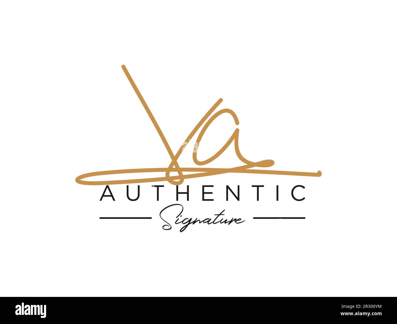 VA Signature Logo Template Vector Stock Vector Image & Art - Alamy