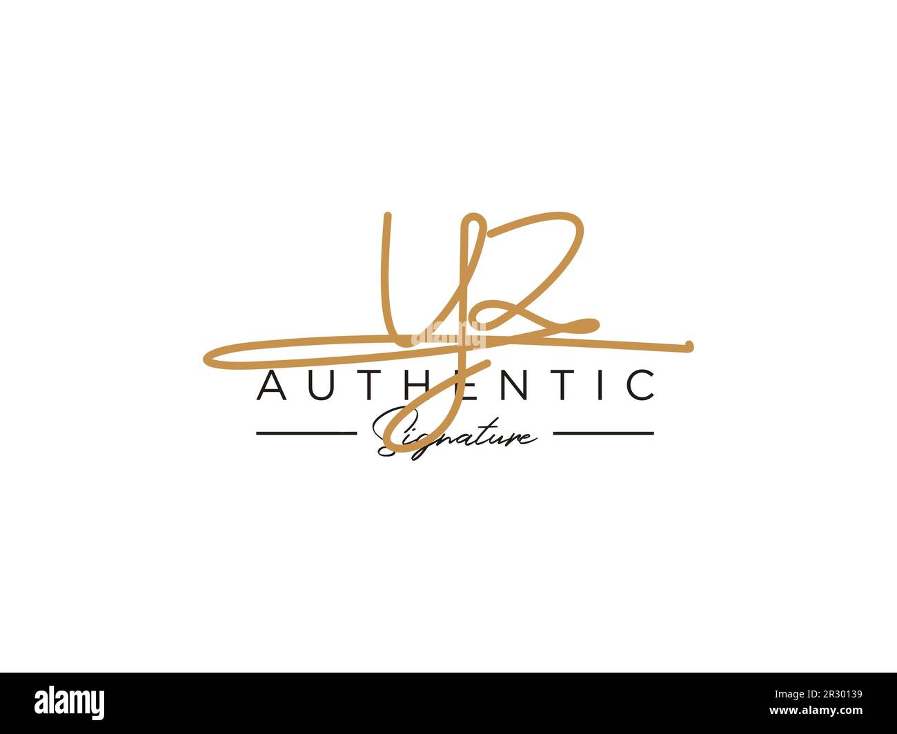 YZ Signature Logo Template Vector Stock Vector Image & Art - Alamy