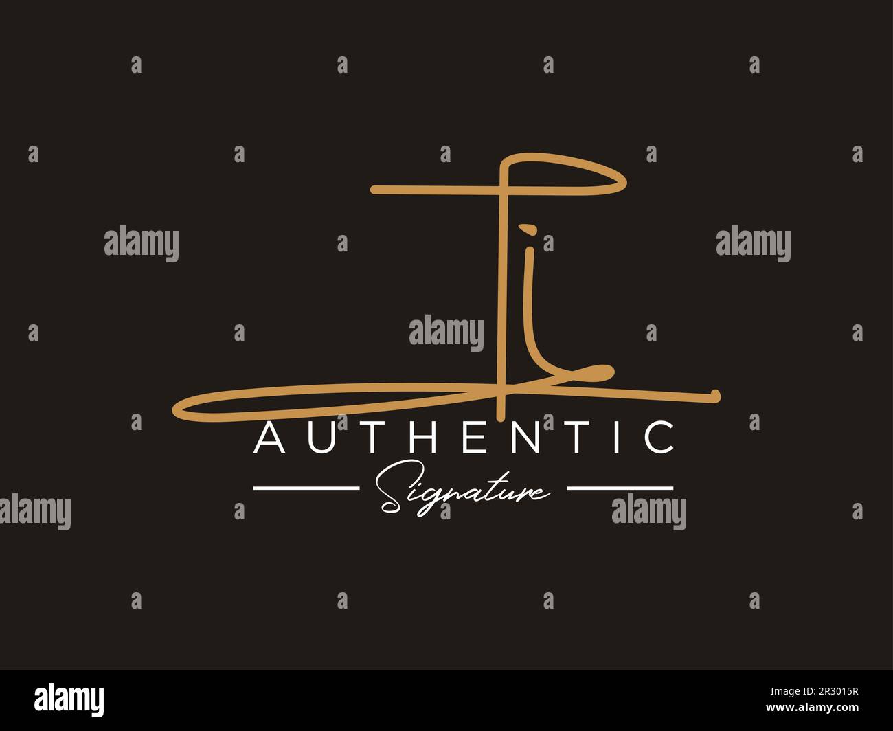 TI Signature Logo Template Vector Stock Vector Image & Art - Alamy
