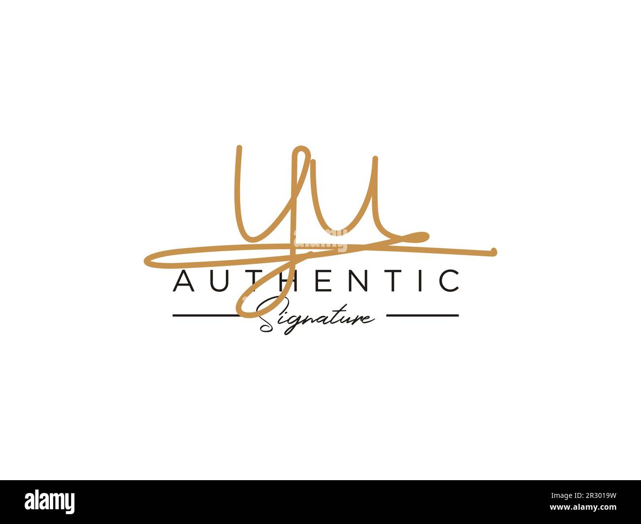 YU Signature Logo Template Vector Stock Vector Image & Art - Alamy