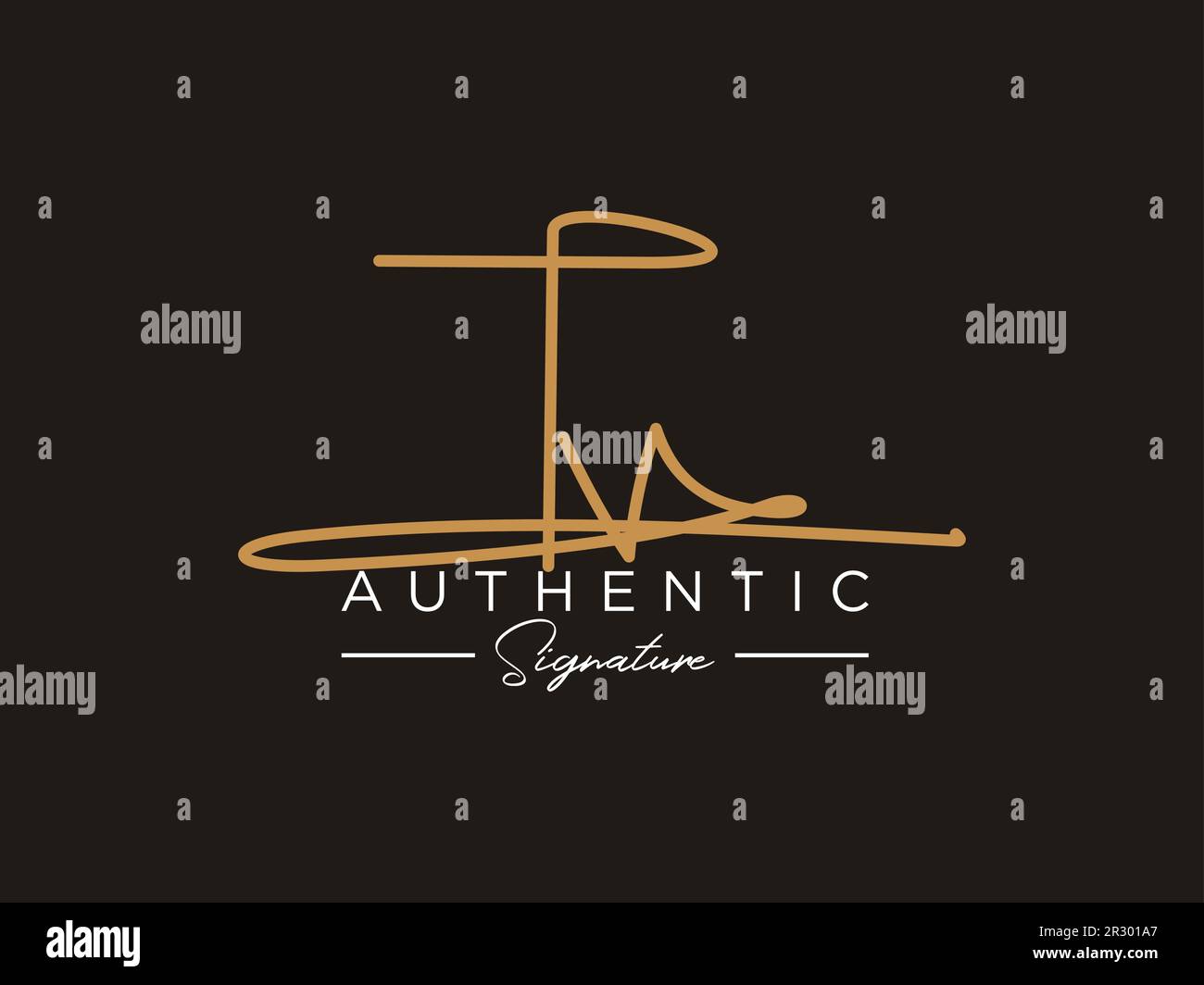 TV Signature Logo Template Vector Stock Vector Image & Art - Alamy