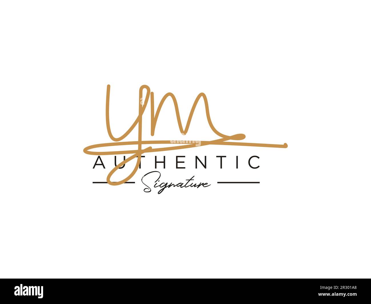 YM Signature Logo Template Vector Stock Vector Image & Art - Alamy