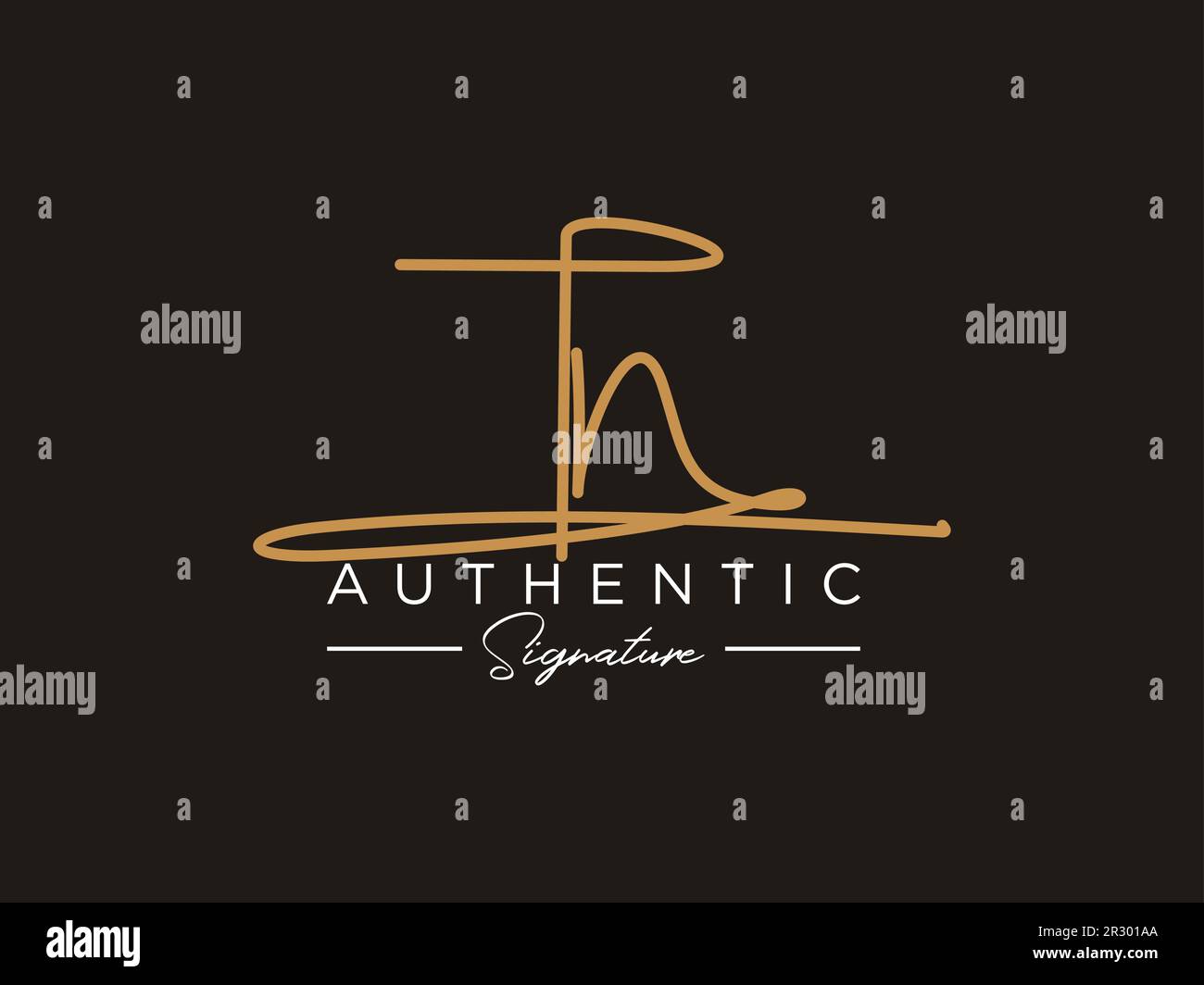 TN Signature Logo Template Vector Stock Vector Image & Art - Alamy