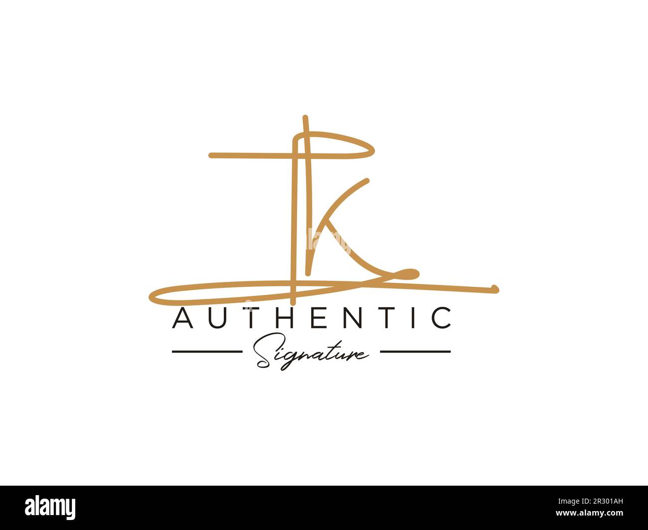 TK Signature Logo Template Vector Stock Vector Image & Art - Alamy
