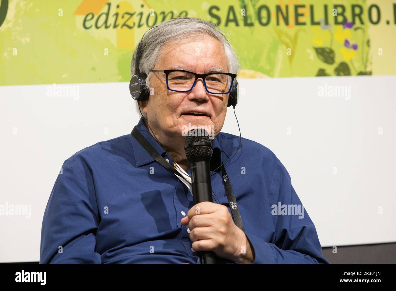 Turin, Italy. 21st May 2023. American writer Dale Furutani is guest of ... Turin, Italy. 21st May 2023. American writer Dale Furutani is guest of ...