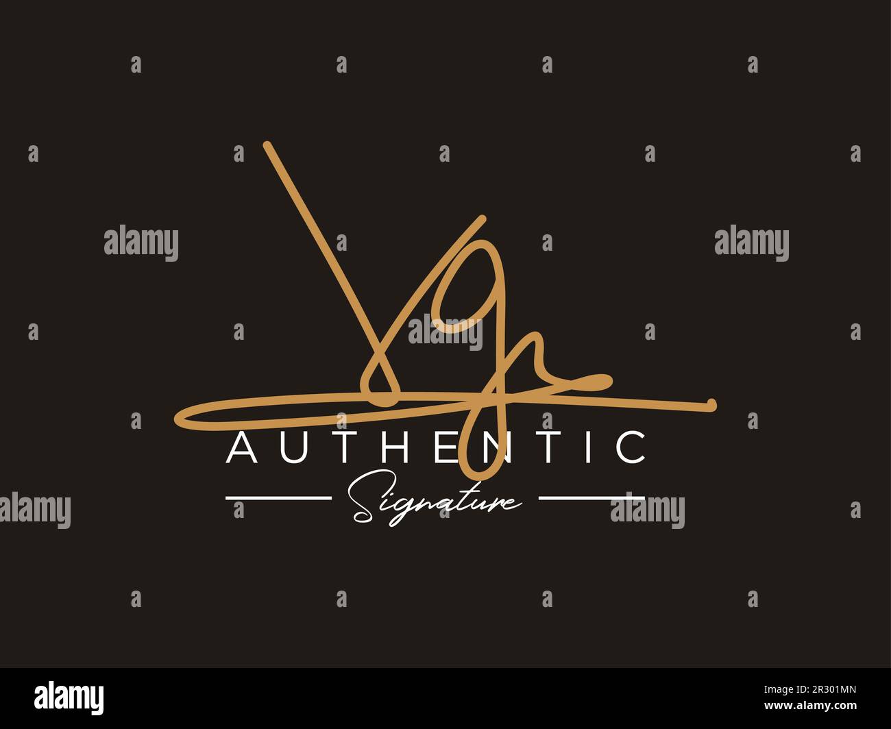 VG Signature Logo Template Vector Stock Vector Image & Art - Alamy