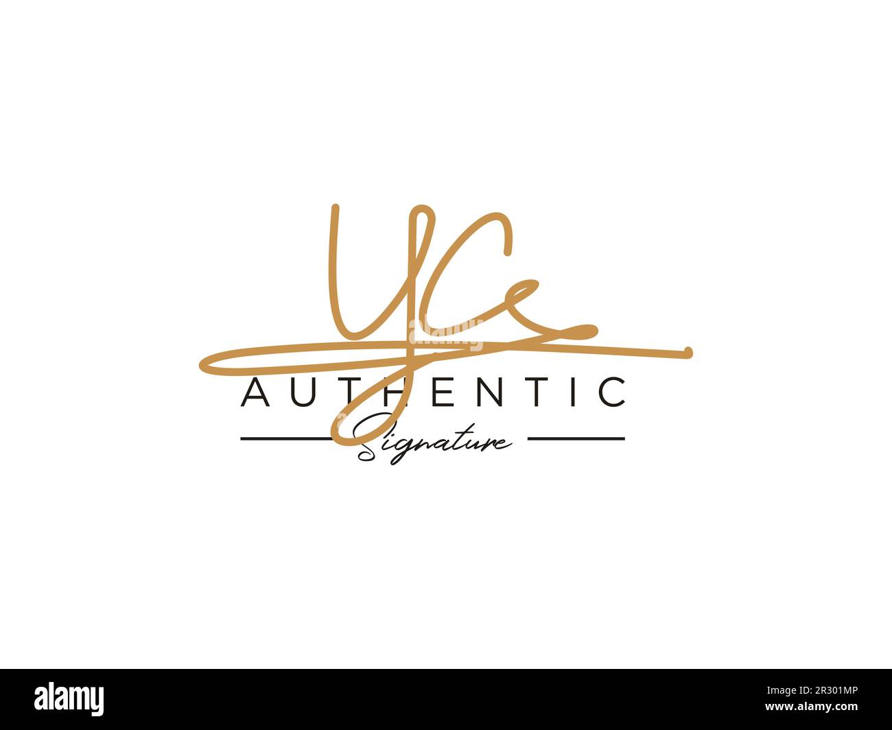 YC Signature Logo Template Vector Stock Vector Image & Art - Alamy