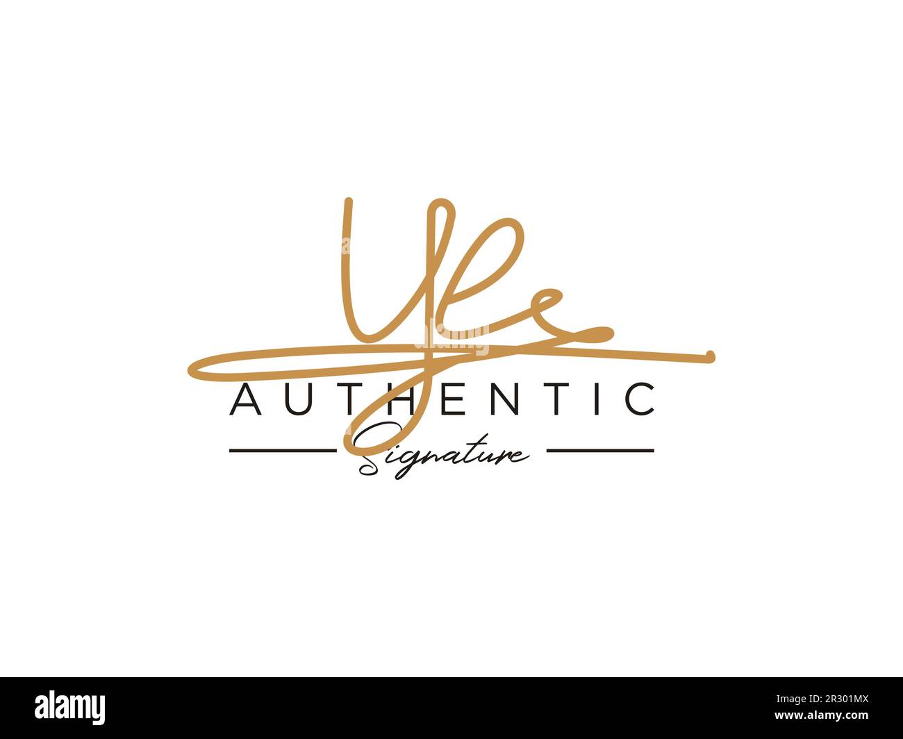 YE Signature Logo Template Vector Stock Vector Image & Art - Alamy
