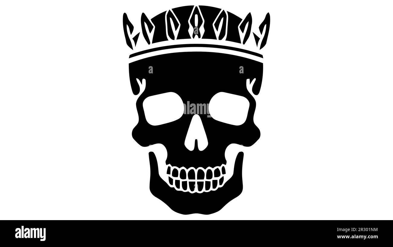 Skull and bones mortal symbol vector illustration isolated on white ...