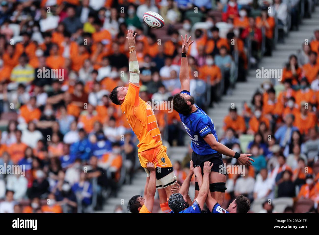 Tokyo, Japan. 20th May, 2023. (L-R) Ruan Botha (Spears), Lood de Jager ...