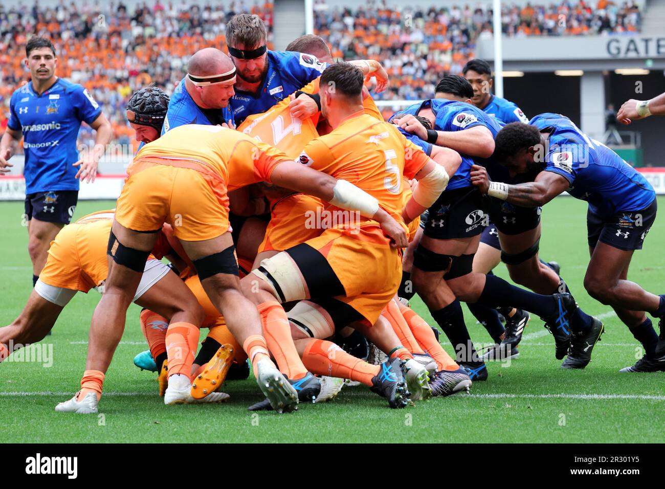 Tokyo, Japan. 20th May, 2023. Saitama Panasonic Wild Knights team group ...