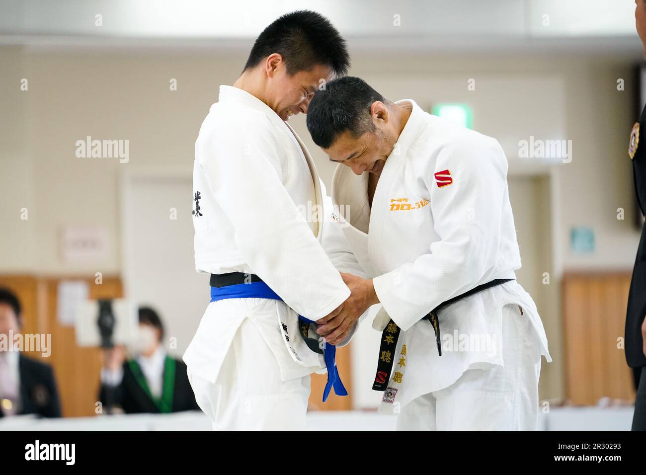 Tokyo, Japan. 21st May, 2023. (L-R) Yujiro Seto (JPN), Satoshi Fujimoto (JPN) Judo : Men's 73kg ...