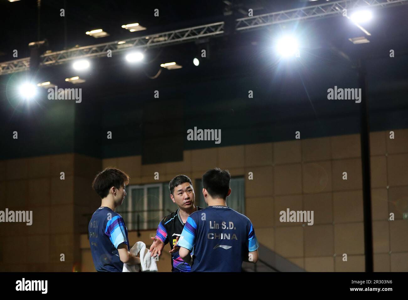 Durban, South Africa. 21st May, 2023. Lin Gaoyuan (L)/Lin Shidong (R ...