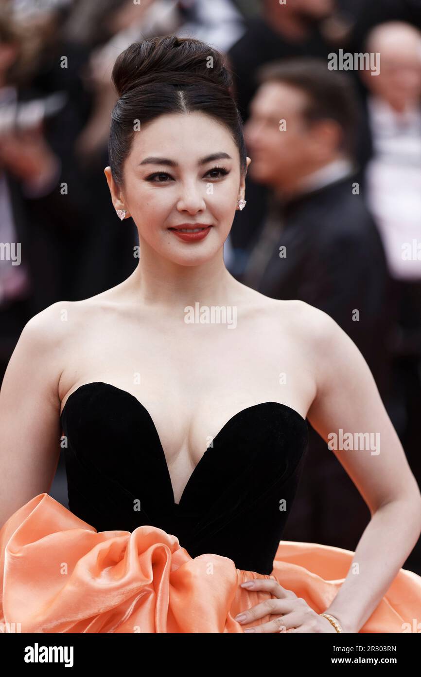 Cannes, France.16th May, 2023. Zhang Yuqi attends the 76th Annual Cannes Film Festival in Cannes ...