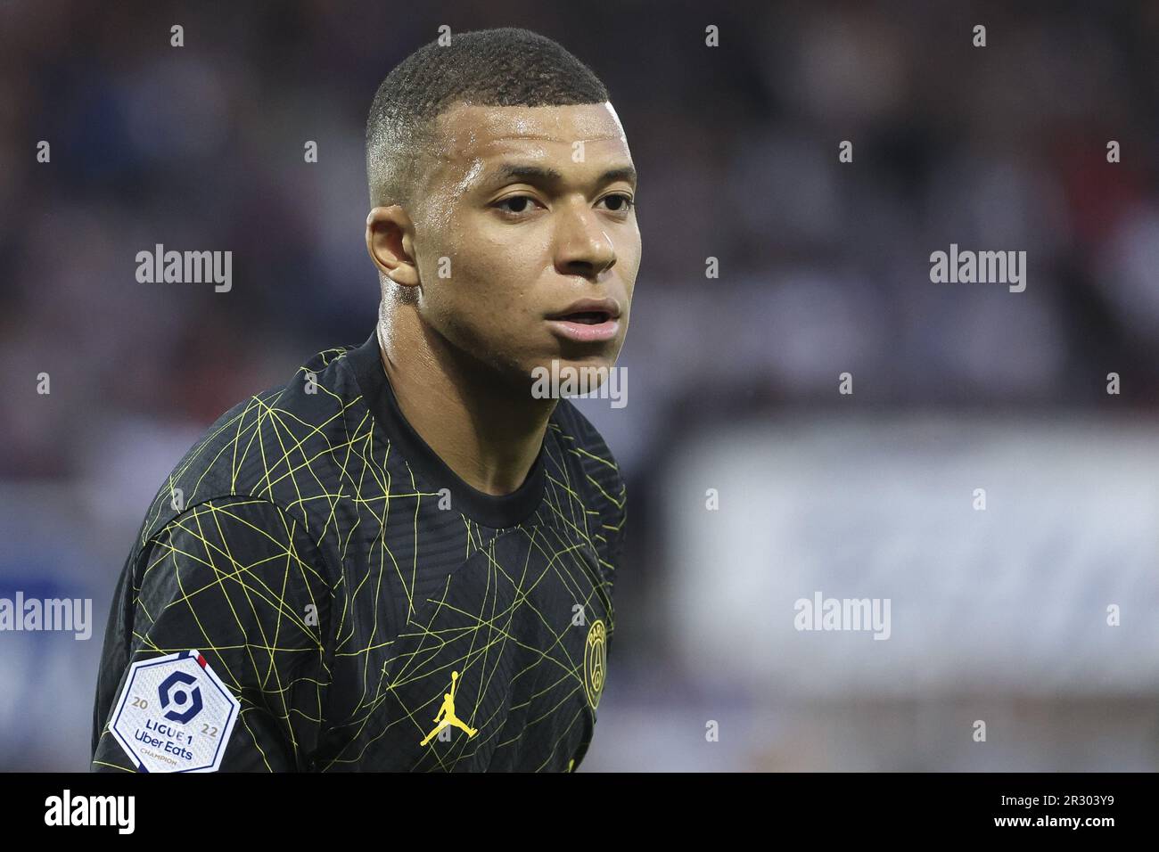 Kylian Mbappe of PSG during the French championship Ligue 1 football ...